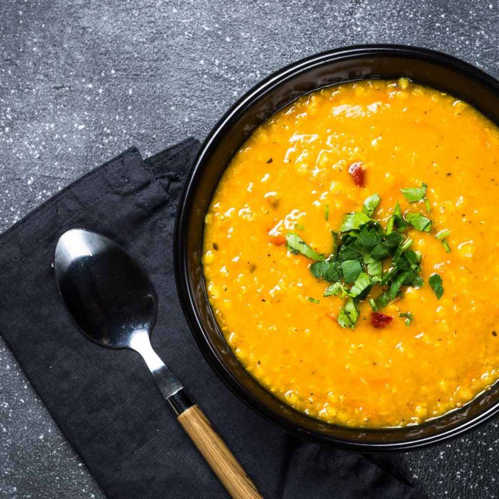 Coconut Curry Lentil Soup - Soothingly Creamy, Delightful and Filling!