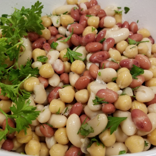 Mediterranean Three Bean Salad - Recipes & Me